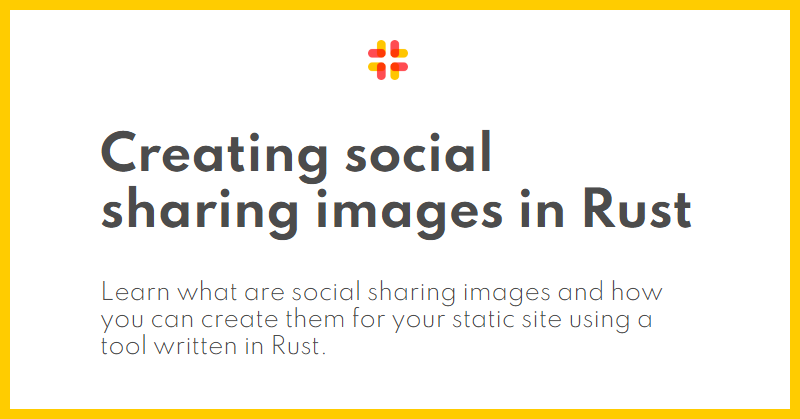 Creating Social Sharing Images In Rust